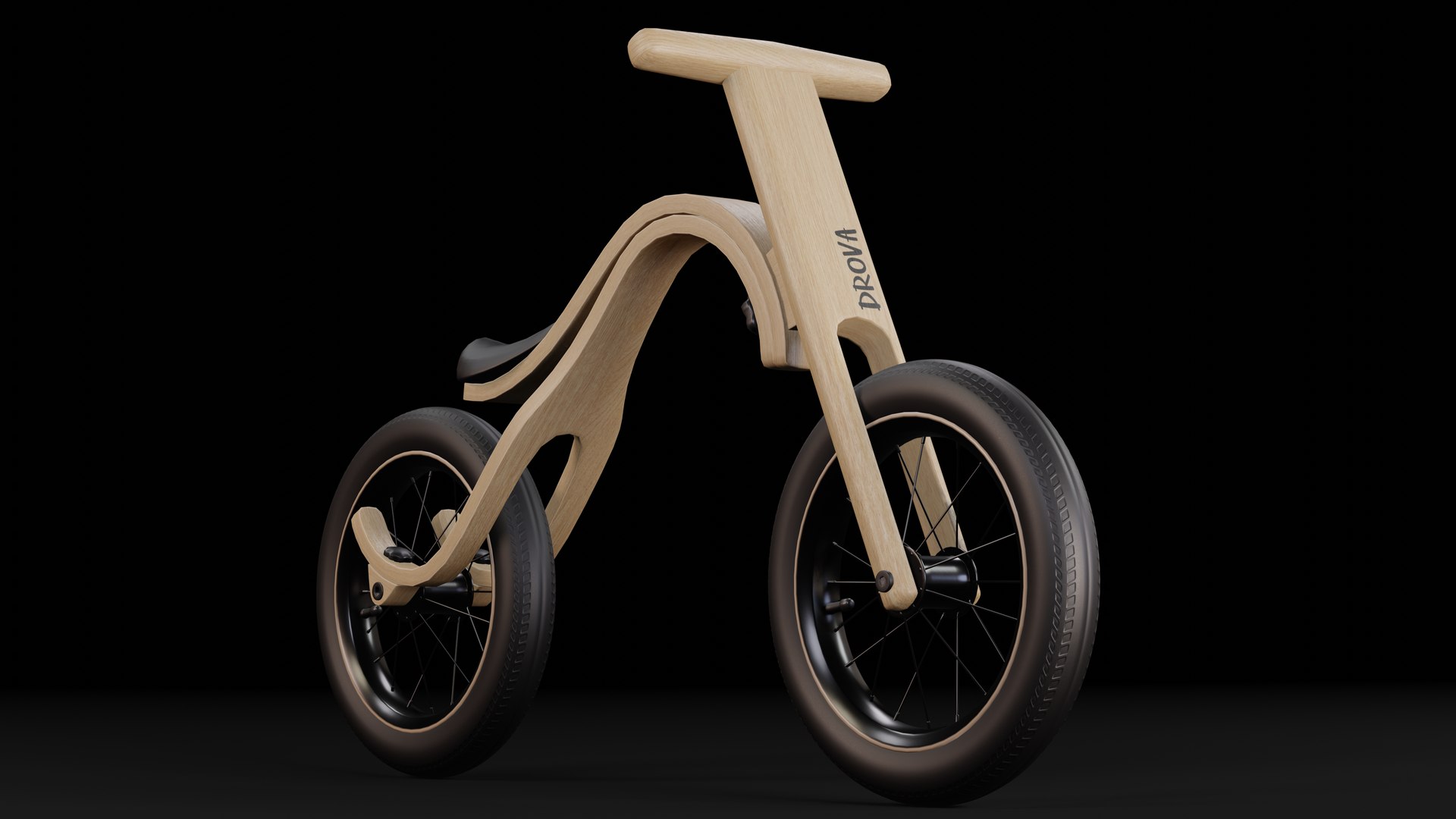 Wooden Balance Bike 3D Model - TurboSquid 1980857