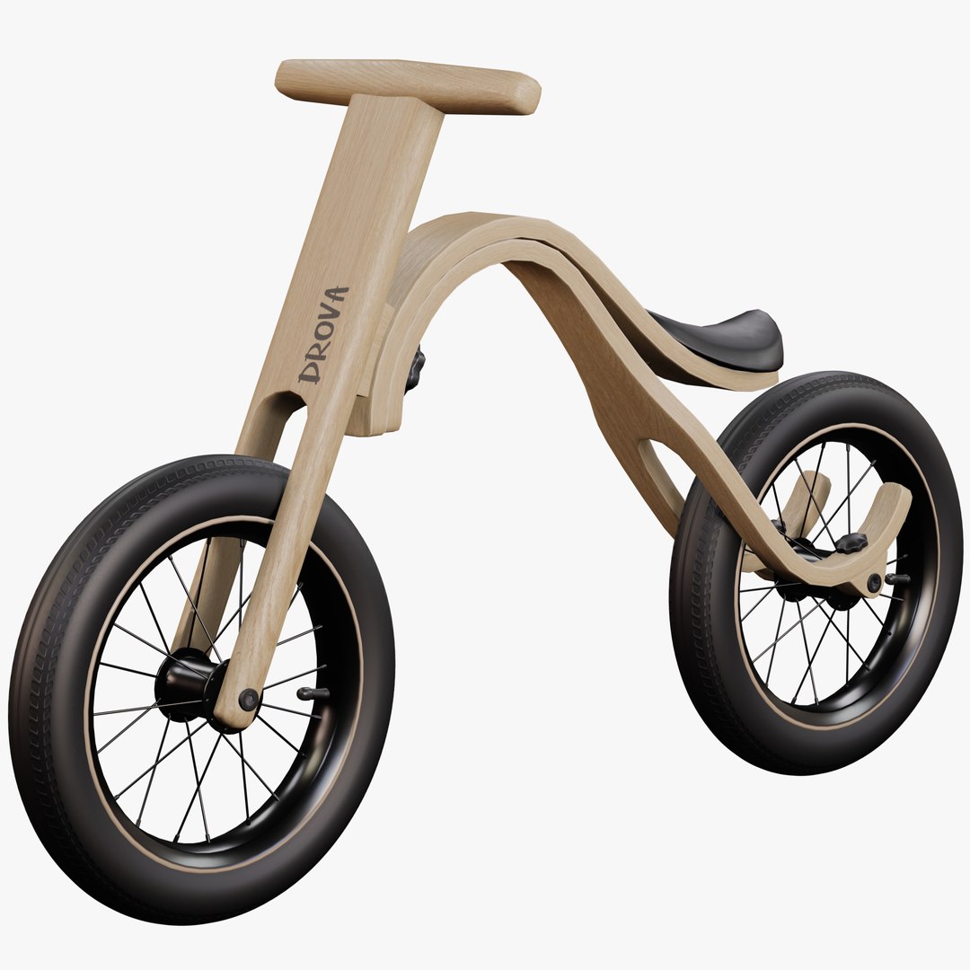 Wooden Balance Bike 3D Model - TurboSquid 1980857
