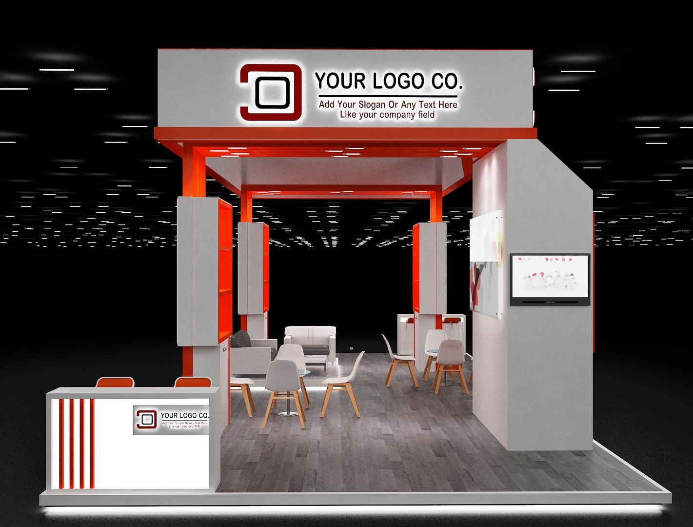 Booth Exhibition Stand A631 3D Model - TurboSquid 1982537