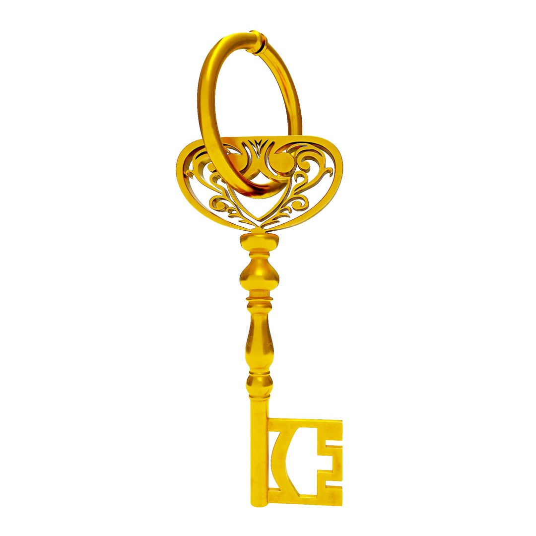 Antique Key 3D Model - TurboSquid 1976959