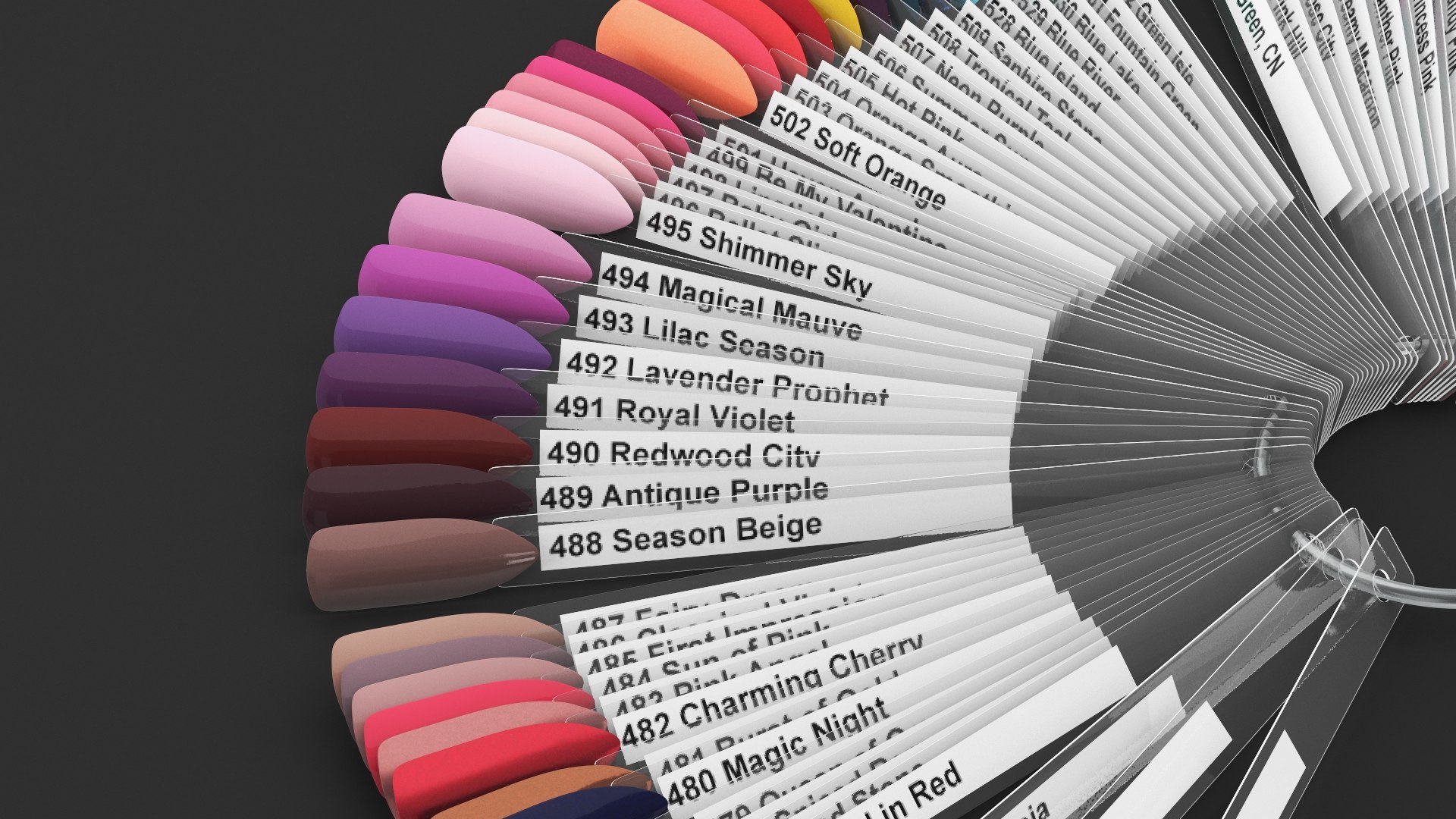 3D Fan Nail Polish Color Display Model - TurboSquid 1979283
