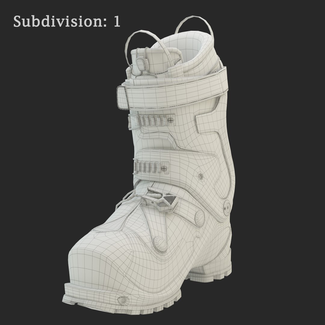 3d Prime Ski Boot Model