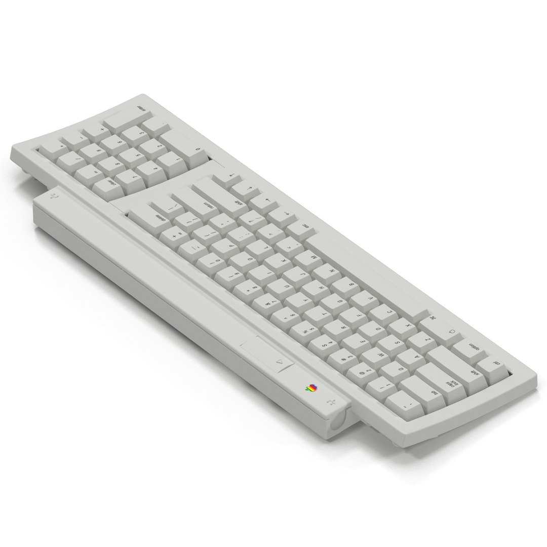 3d model apple keyboard ii
