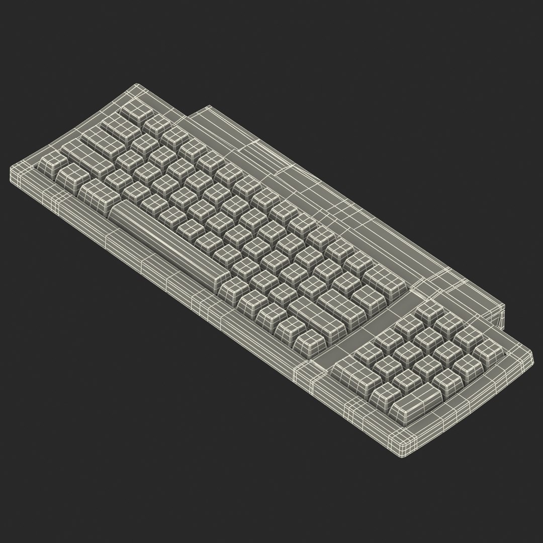 3d model apple keyboard ii