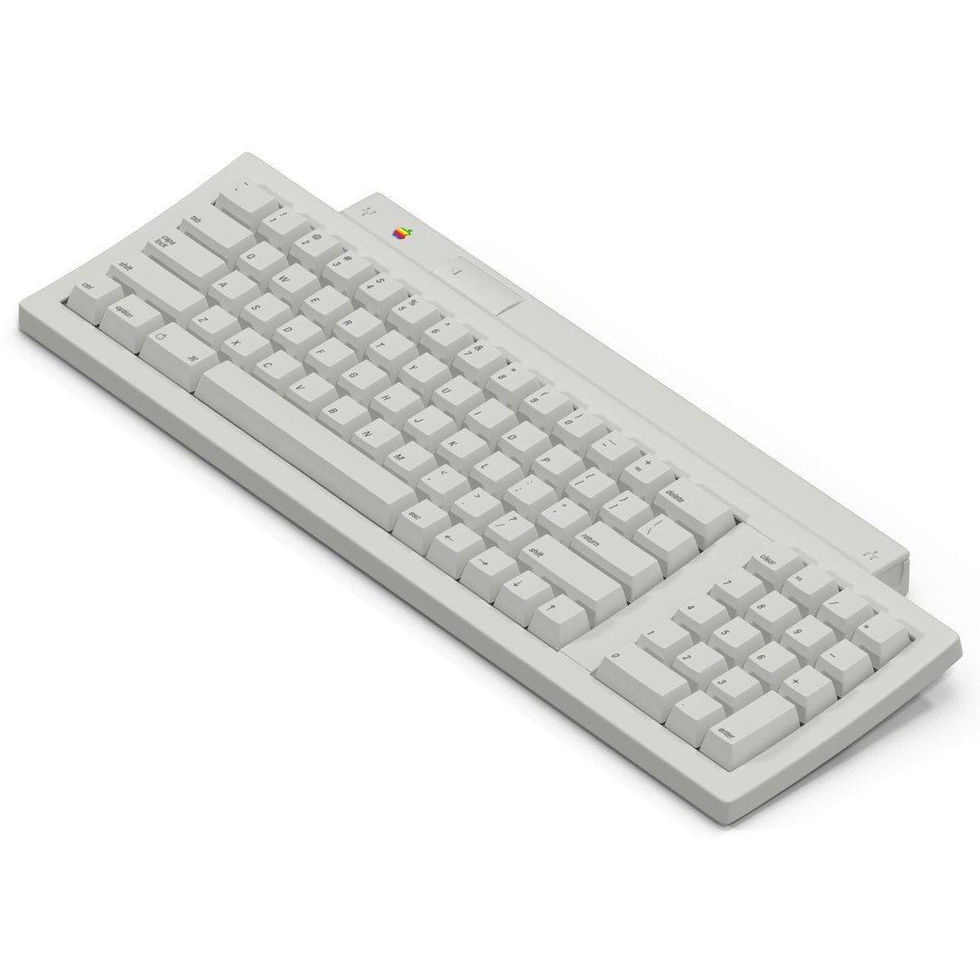 3d model apple keyboard ii