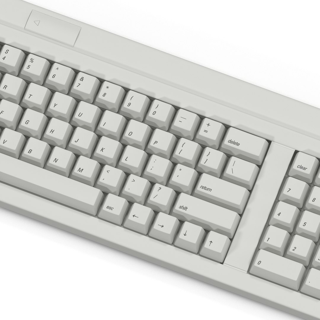 3d model apple keyboard ii