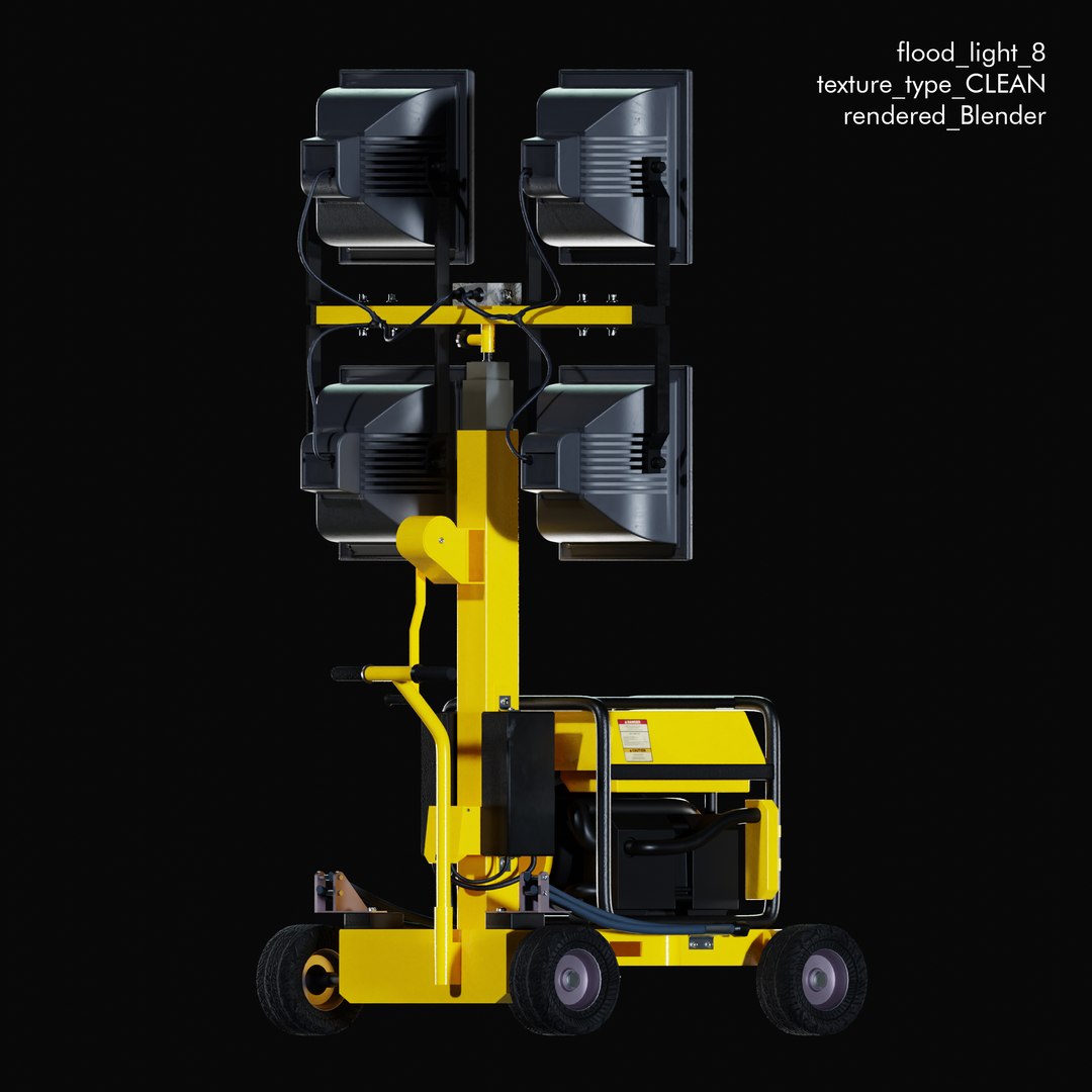 Flood Light Pack With Custom Textures 3D Model - TurboSquid 2095587