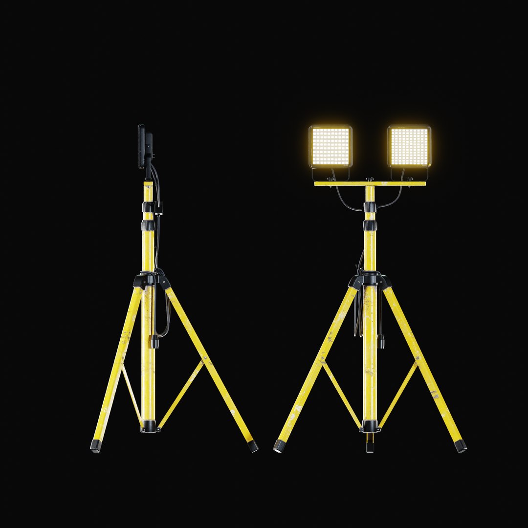 Flood Light Pack With Custom Textures 3D Model - TurboSquid 2095587
