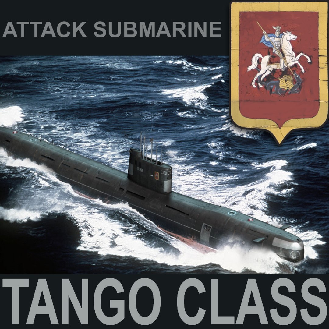 3d tango class attack submarine model