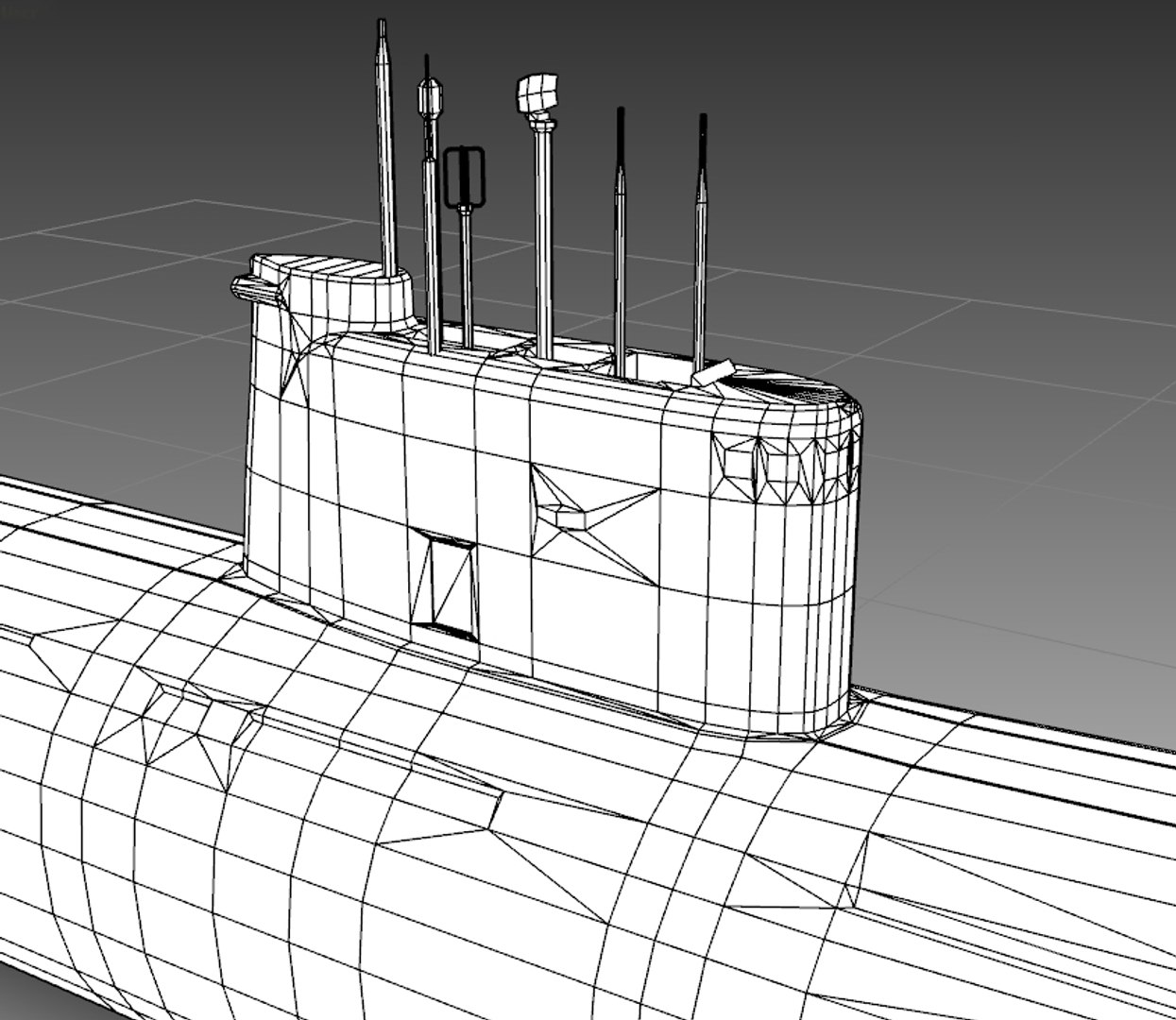 3d tango class attack submarine model