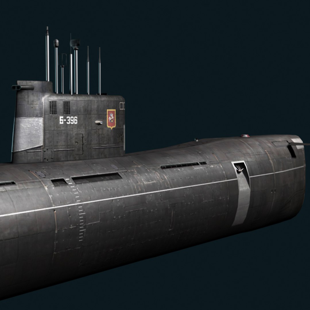 3d Tango Class Attack Submarine Model