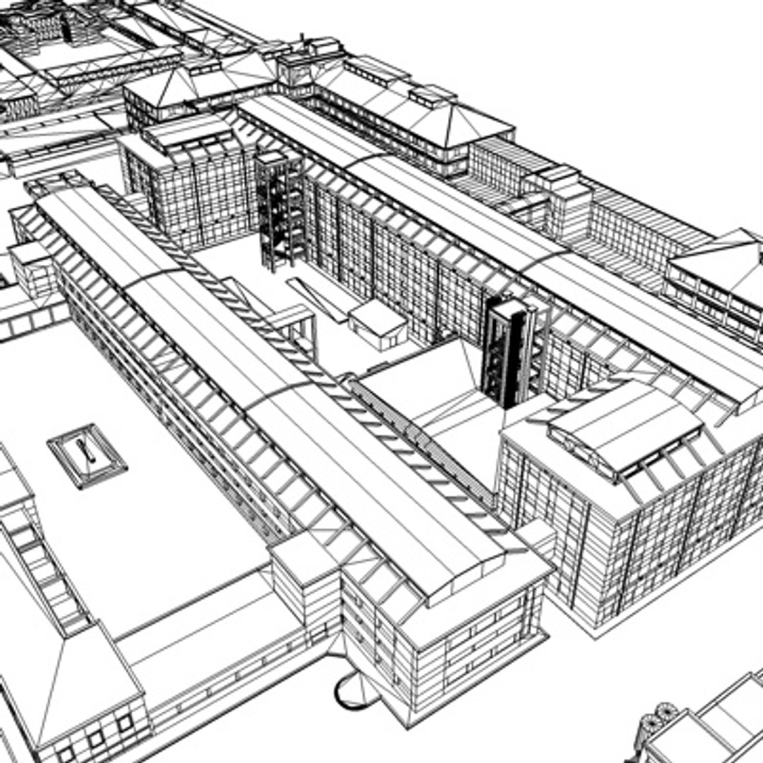 3d industrial buildings model
