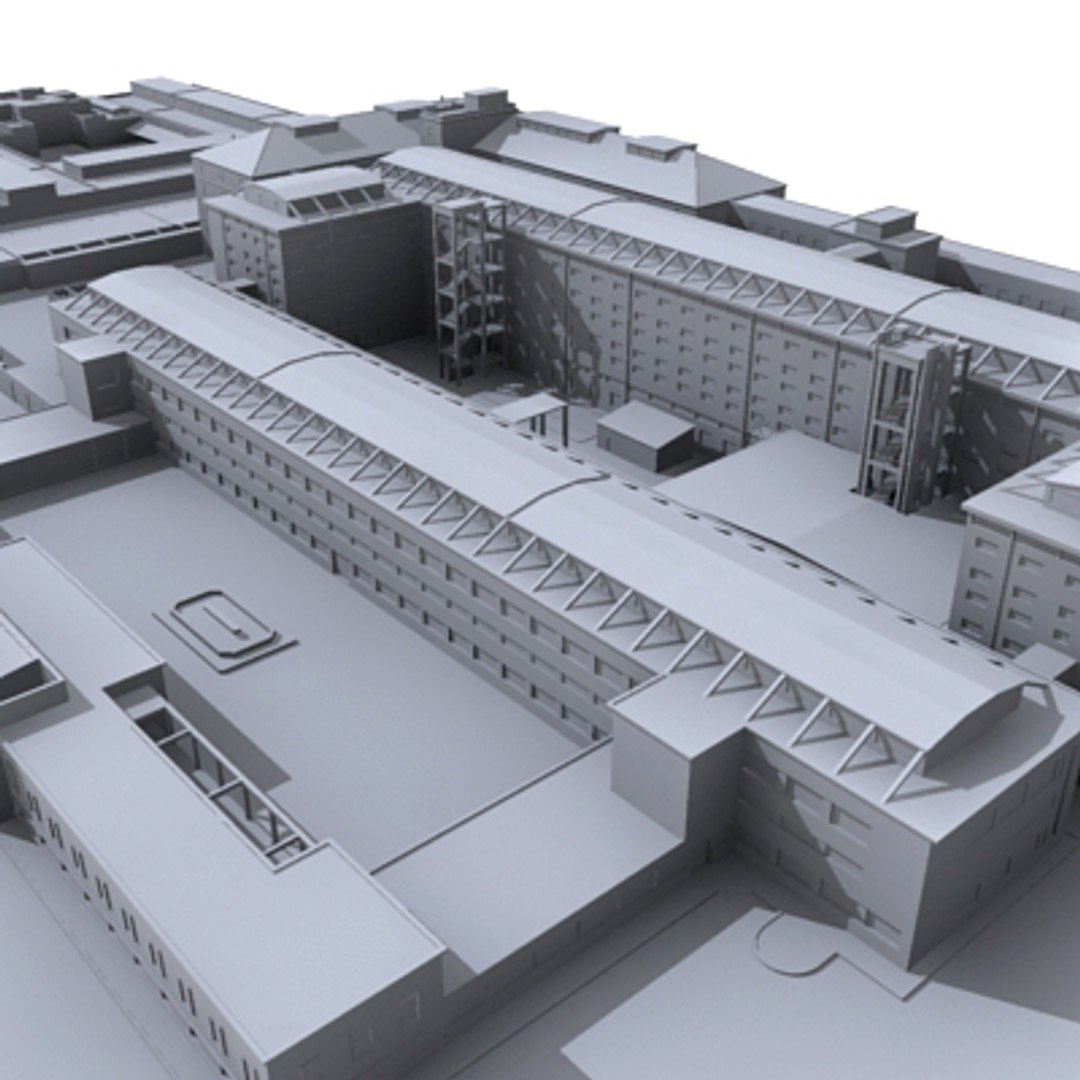 3d industrial buildings model