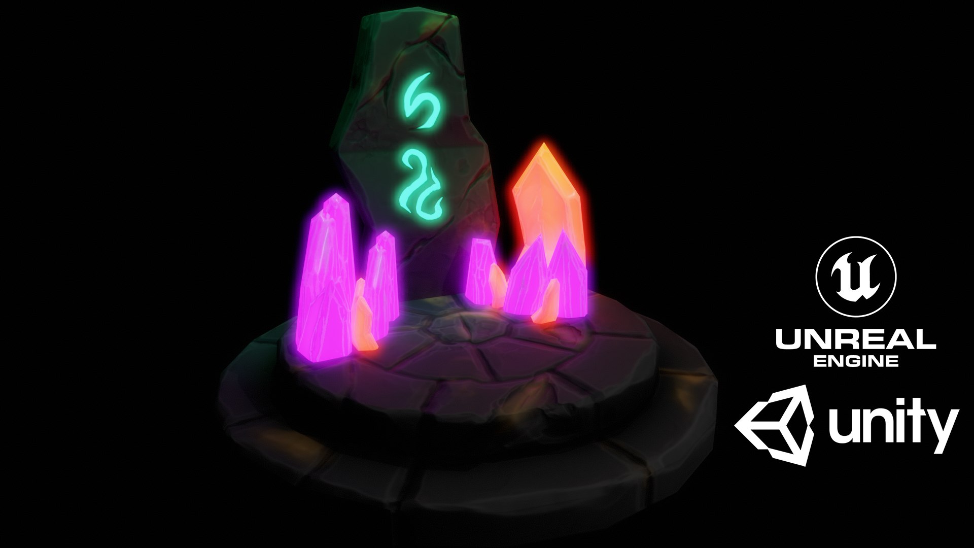 3D Model Stylized Runestone Crystal Model - TurboSquid 2054707