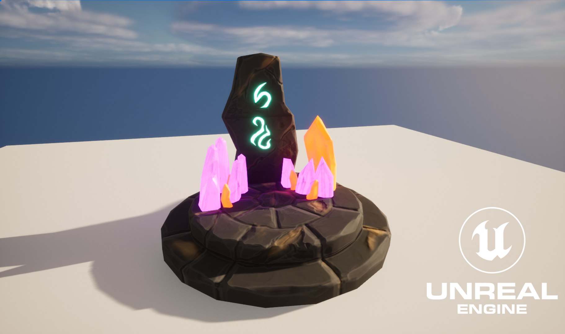 3D Model Stylized Runestone Crystal Model - TurboSquid 2054707