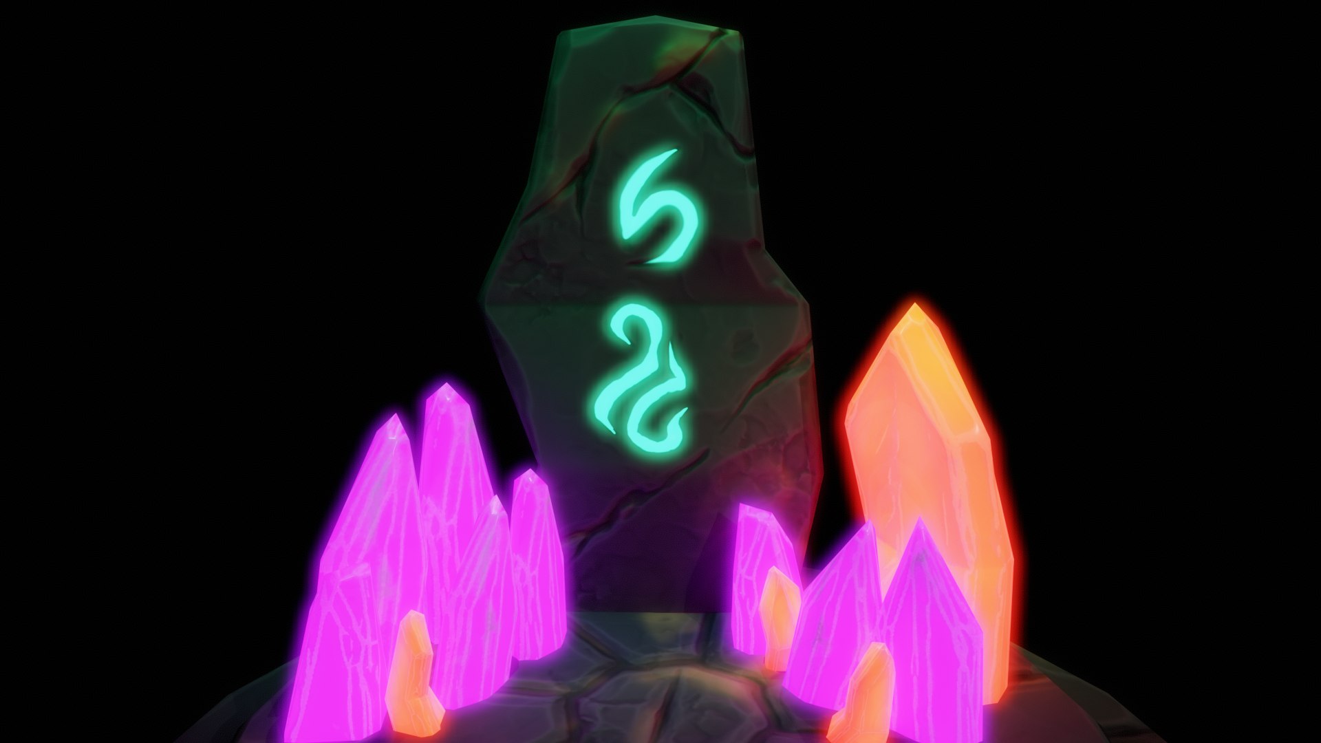 3D Model Stylized Runestone Crystal Model - TurboSquid 2054707