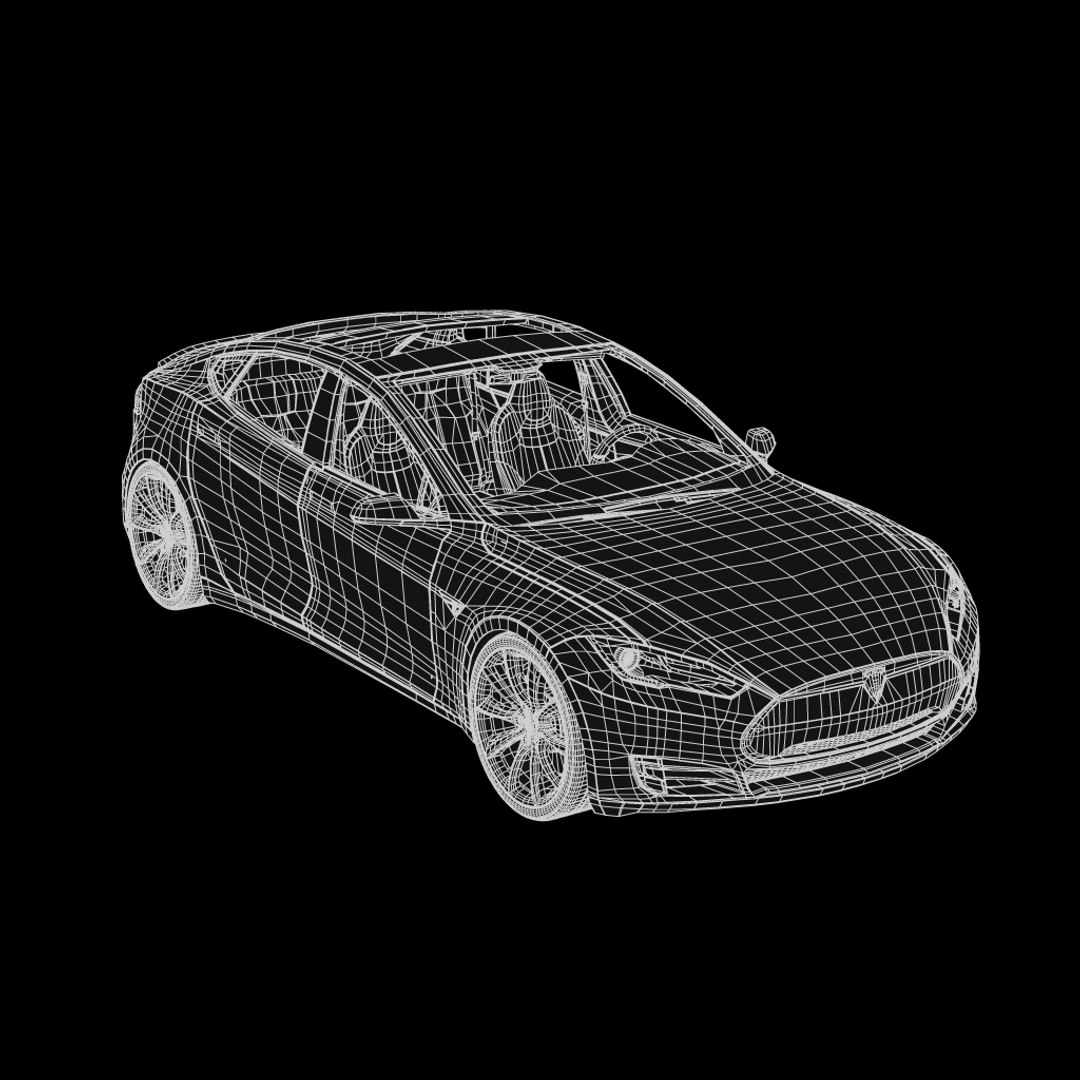 3d Model Tesla Modeled