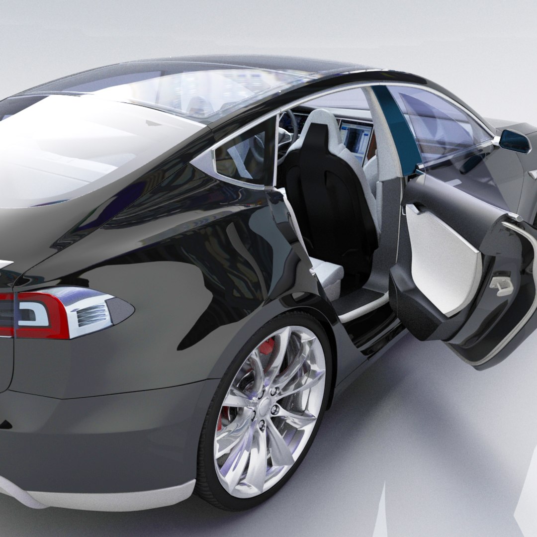 3d Model Tesla Modeled