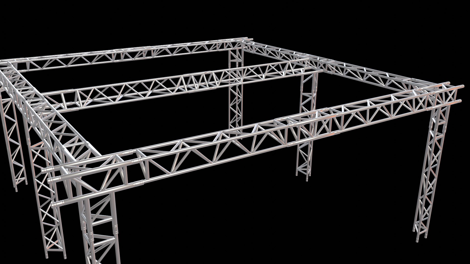 Truss System 3D Model - TurboSquid 2134839