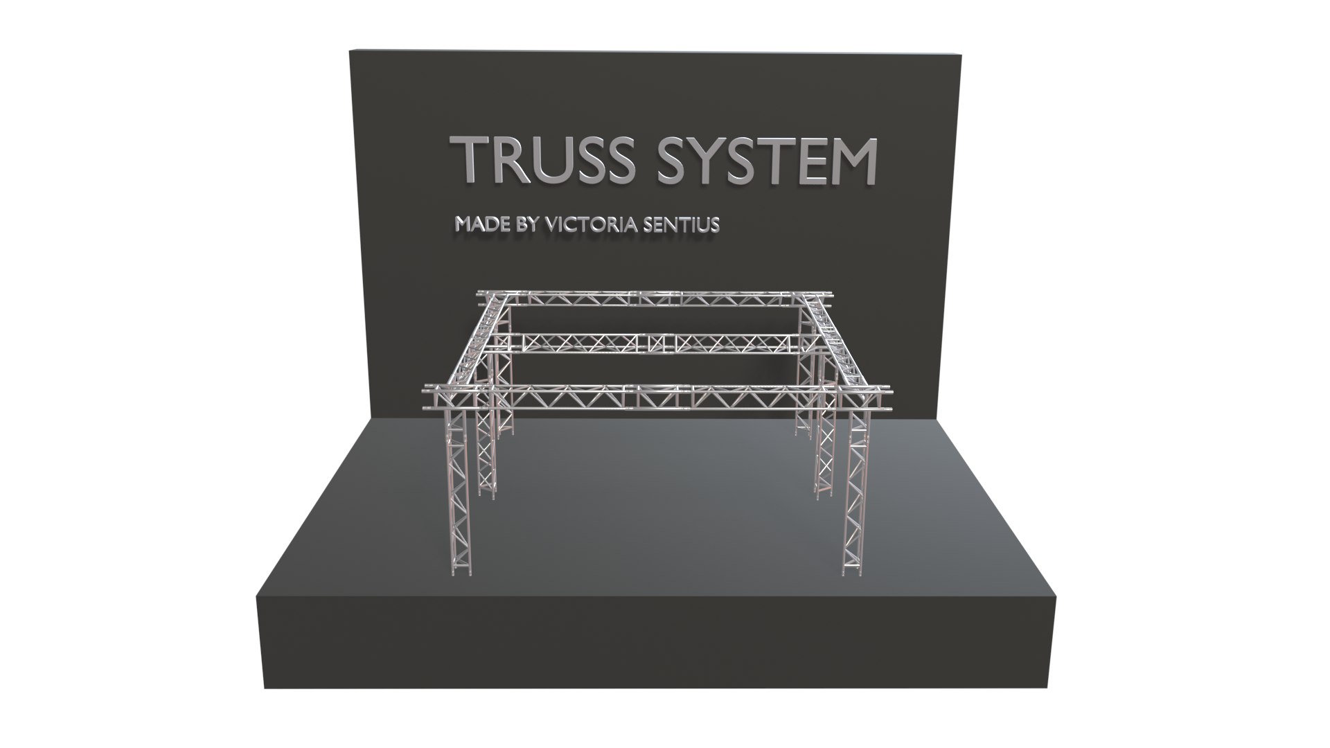 Truss System 3D Model - TurboSquid 2134839