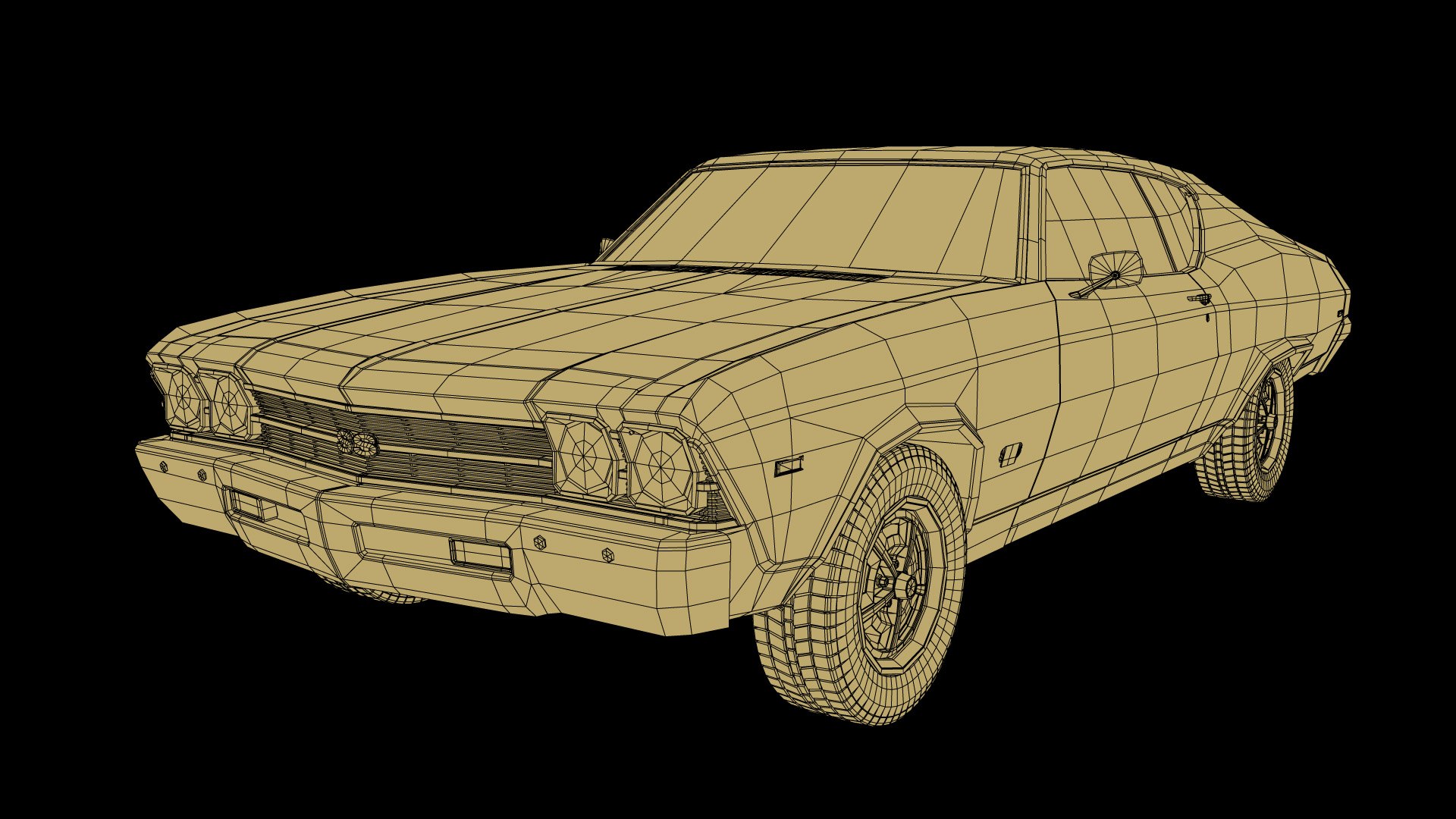 3D Model Chevrolet Chevelle 1969 - TurboSquid 1617087