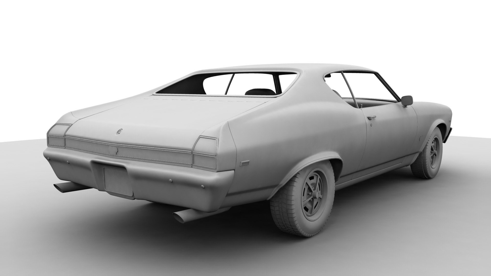 3D Model Chevrolet Chevelle 1969 - TurboSquid 1617087