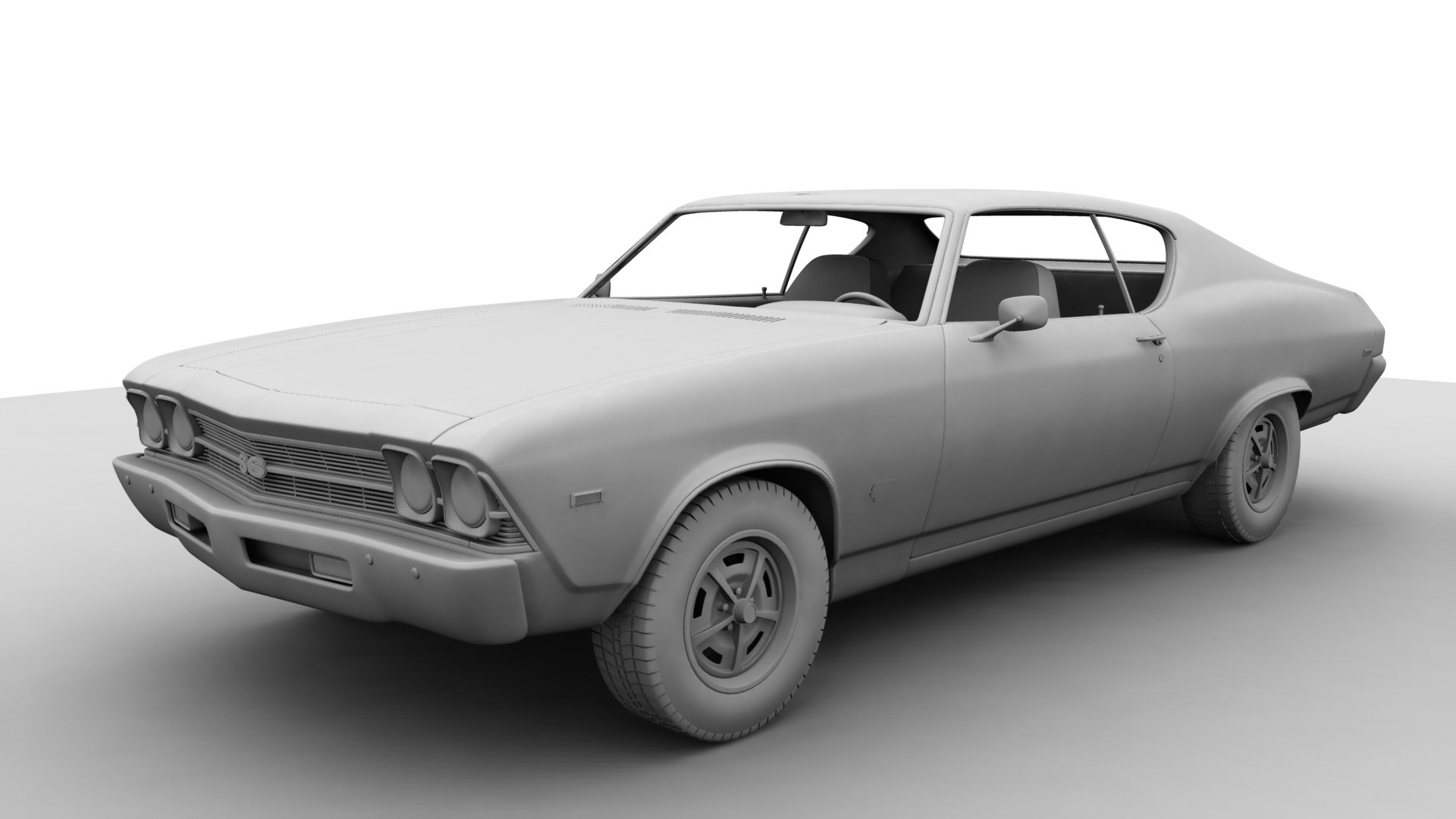 3D Model Chevrolet Chevelle 1969 - TurboSquid 1617087