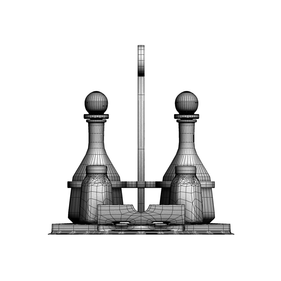Condiment holder 3D model - TurboSquid 1657714