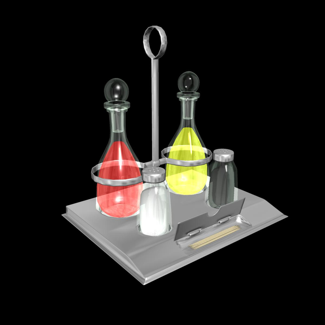 Condiment holder 3D model - TurboSquid 1657714