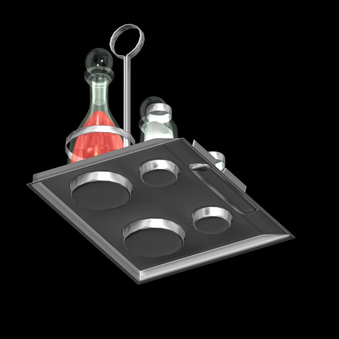 Condiment holder 3D model - TurboSquid 1657714