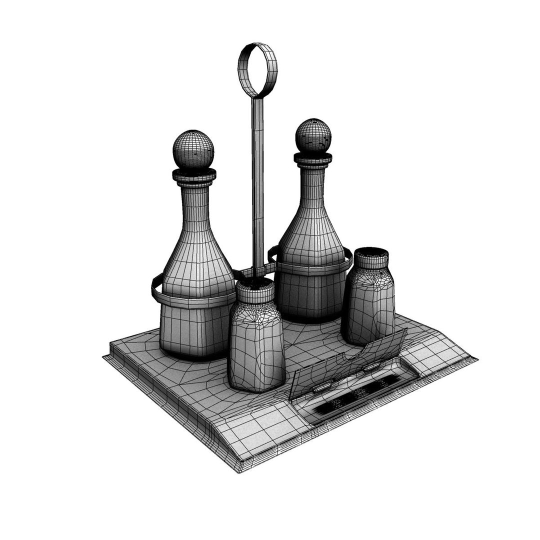 Condiment holder 3D model - TurboSquid 1657714