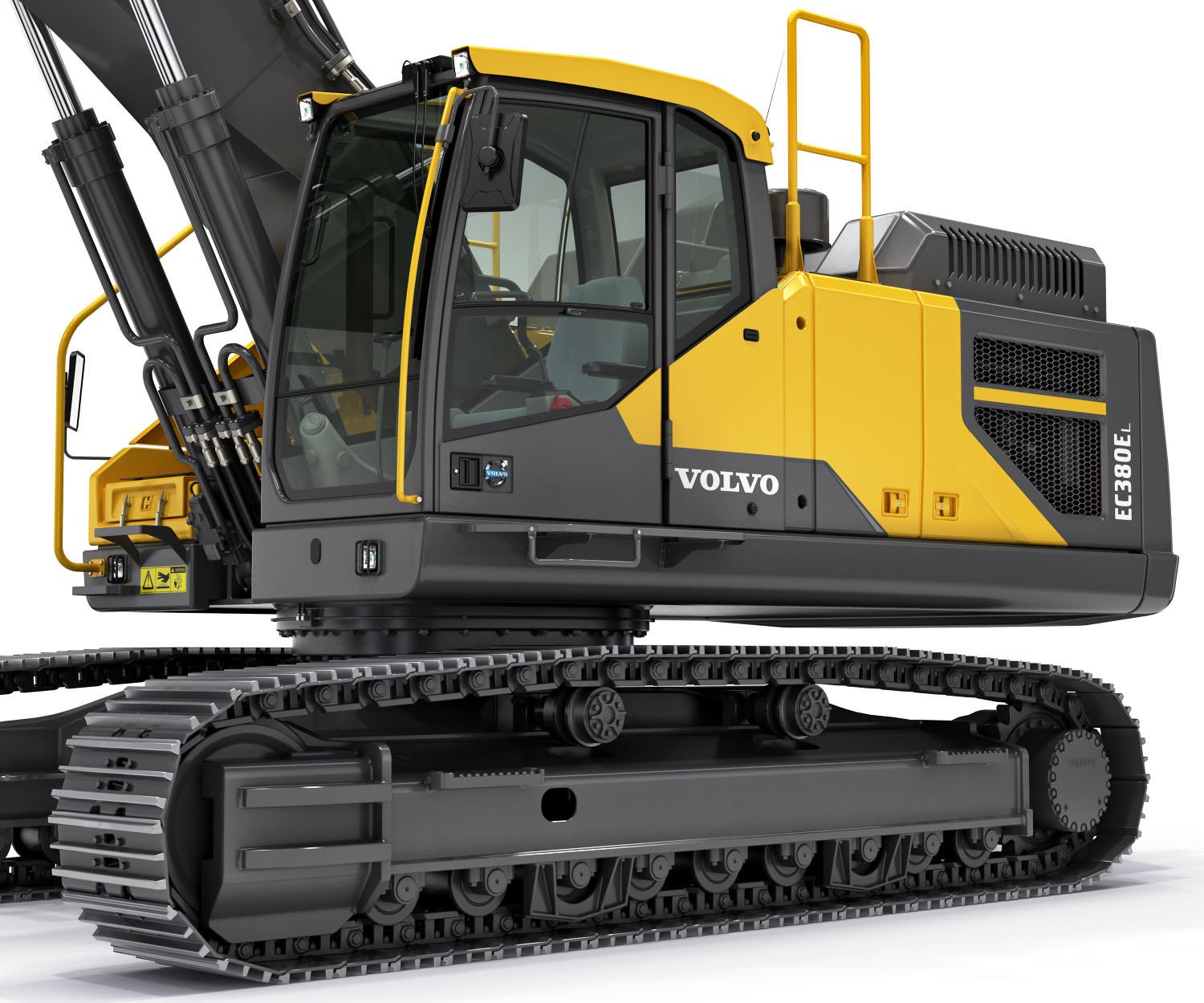 3d hydraulic excavator ec380el model