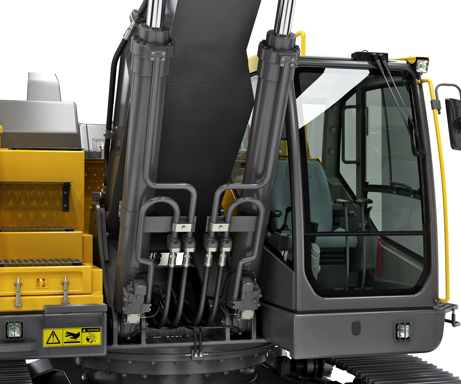 3d hydraulic excavator ec380el model