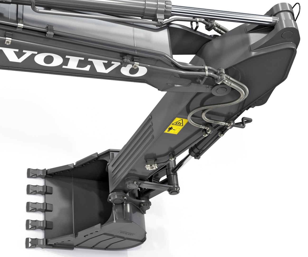 3d hydraulic excavator ec380el model