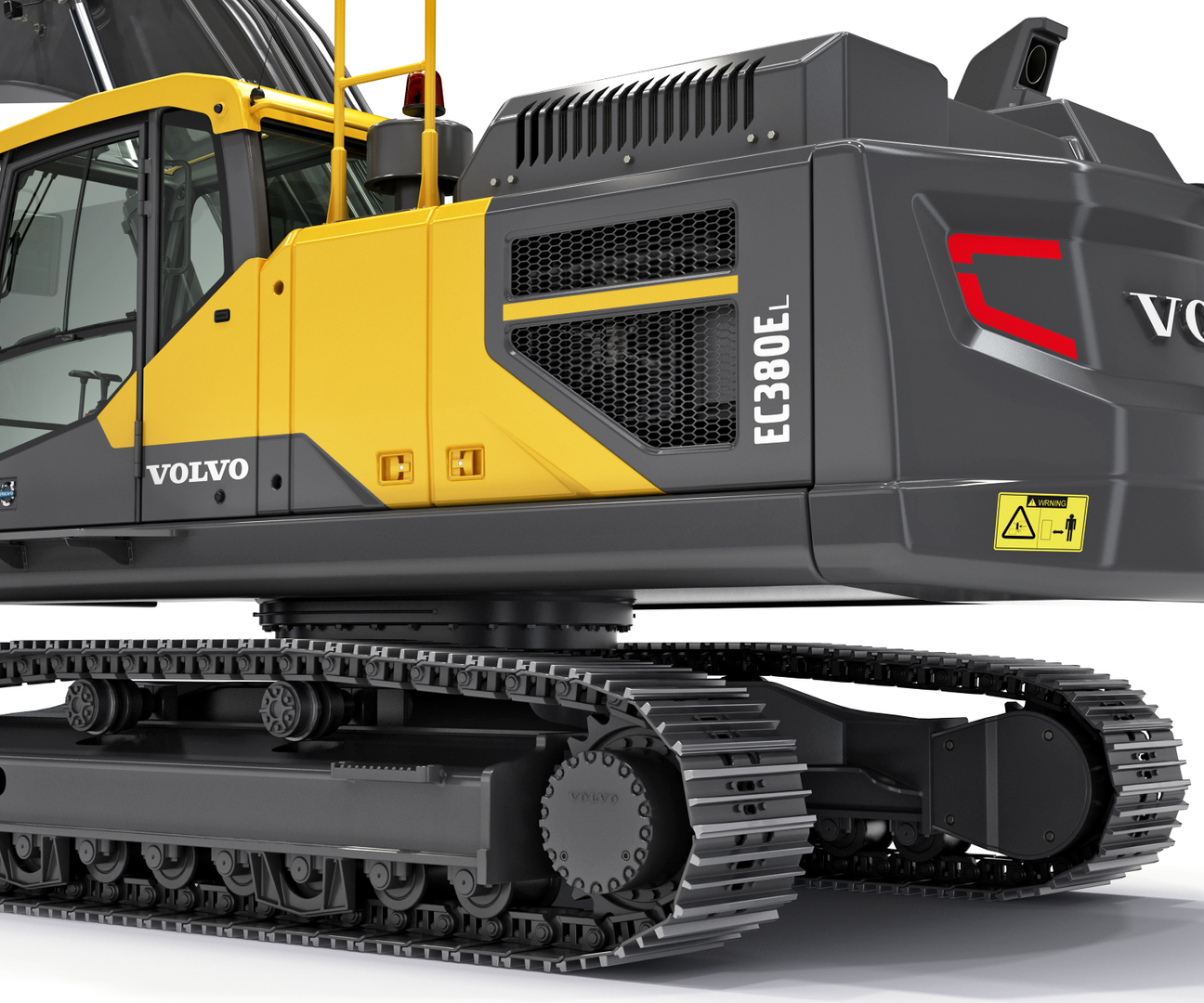 3d hydraulic excavator ec380el model