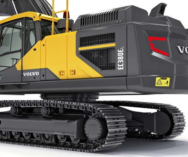 3d hydraulic excavator ec380el model