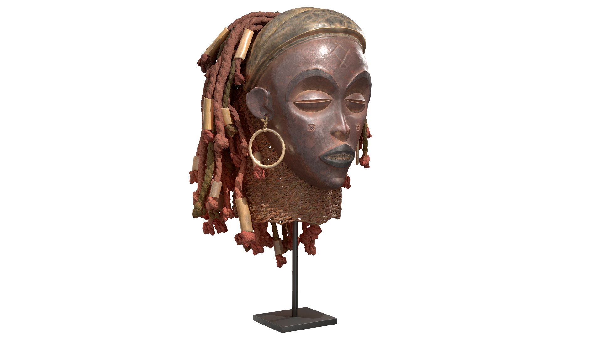 3D African Chokwe Masks Collection Model - TurboSquid 1834819