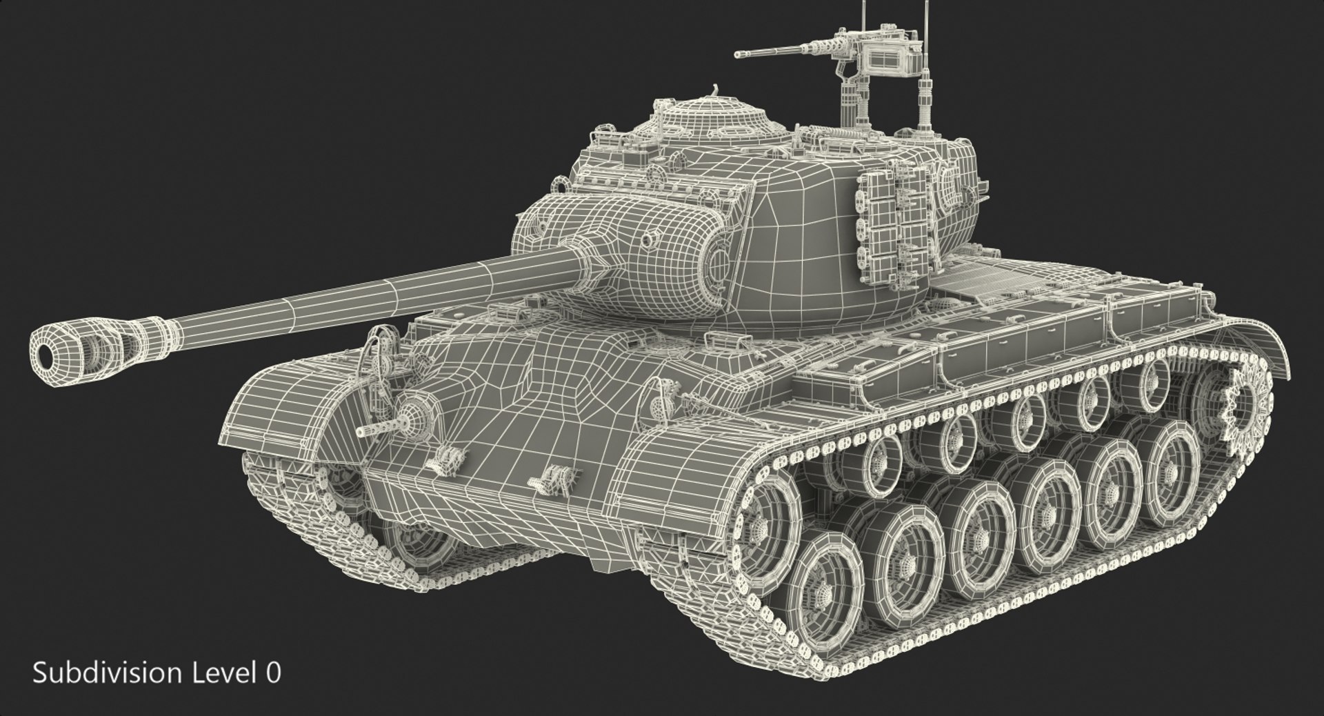 M26 Heavy Tank Pershing 3D Model - TurboSquid 1314177