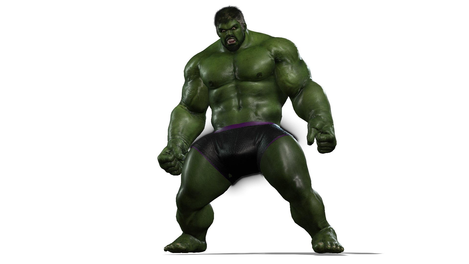 3D Model Hulk Kicks IronMan - TurboSquid 2329091