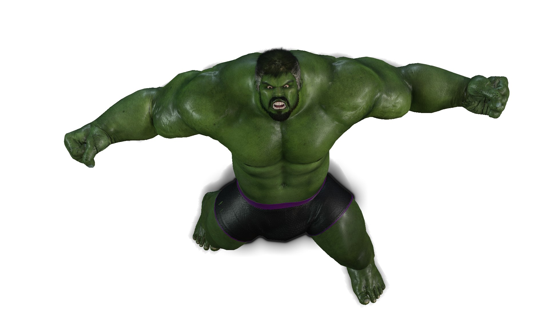 3D Model Hulk Kicks IronMan - TurboSquid 2329091
