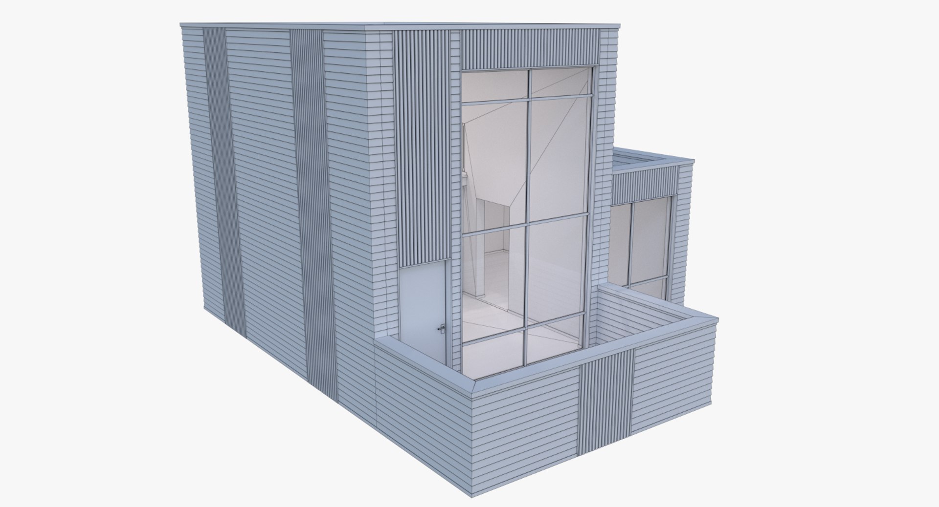 3d modern micro home interior