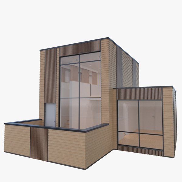 3d modern micro home interior