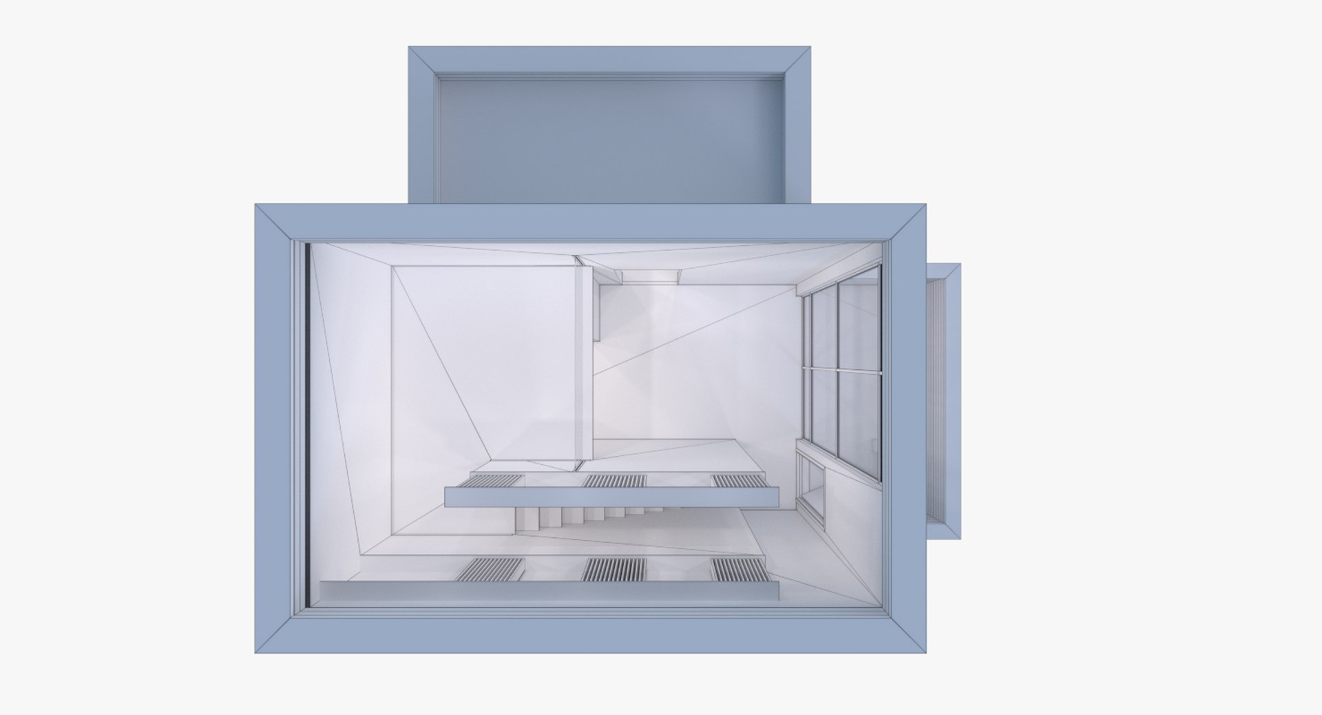 3d modern micro home interior
