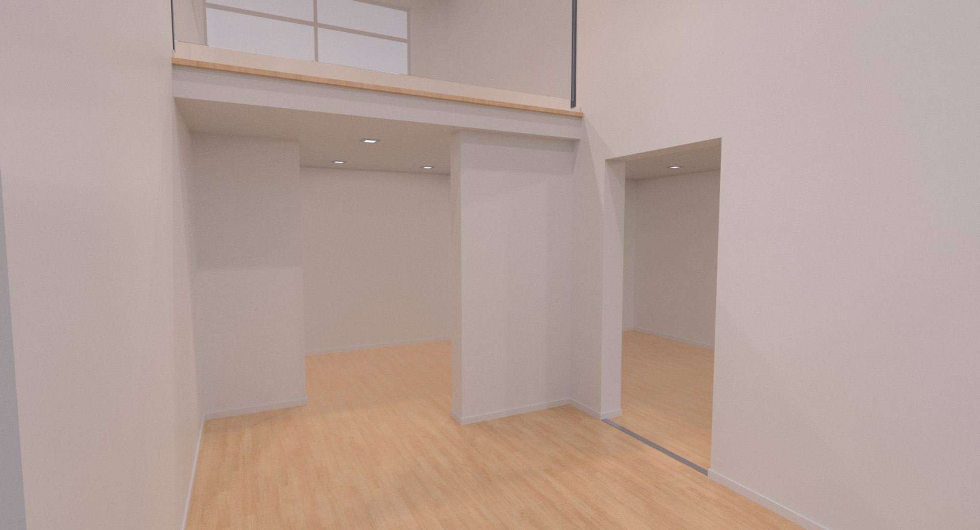 3d modern micro home interior