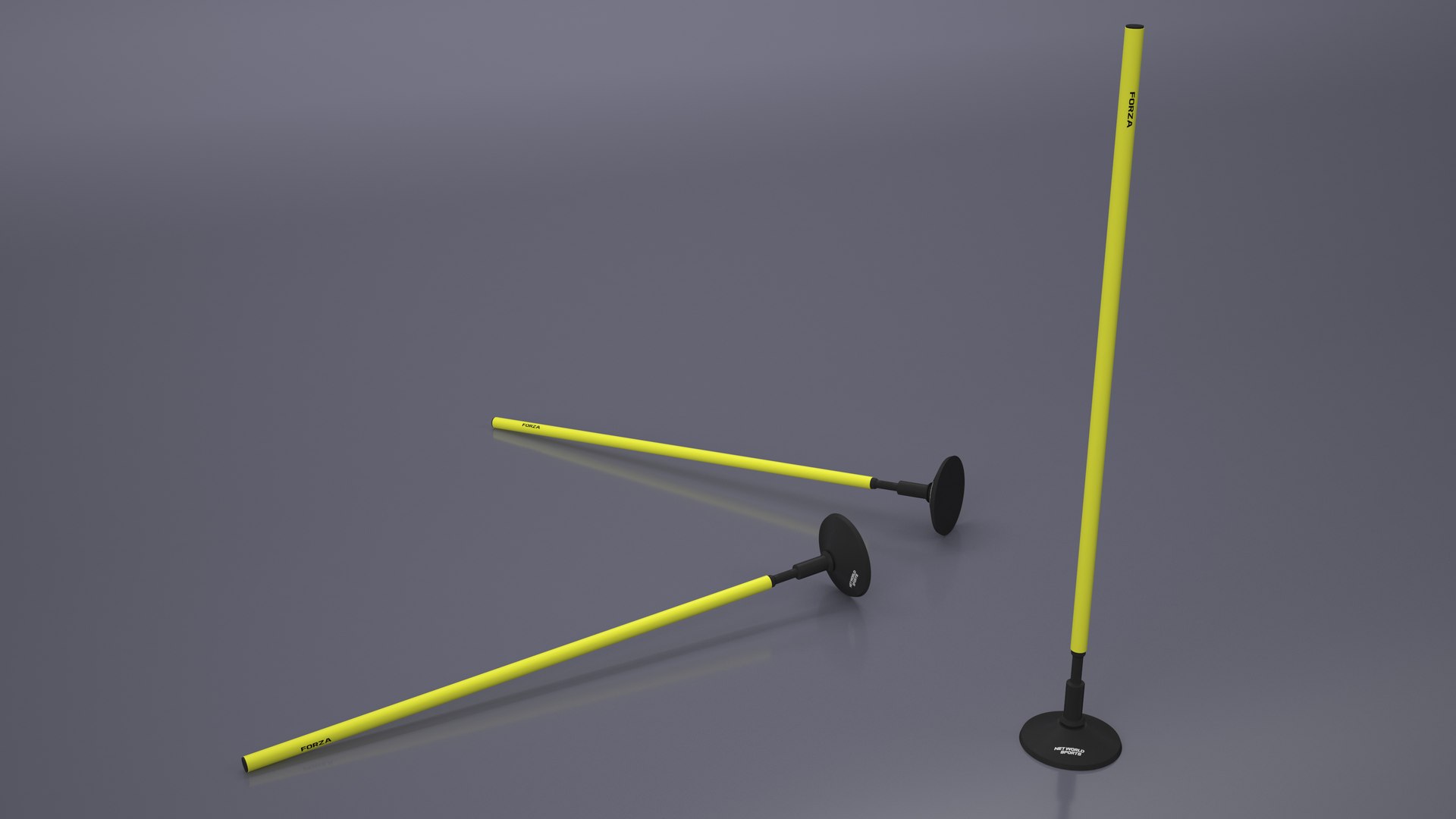 3D Slalom Pole With Base Forza - TurboSquid 1964694