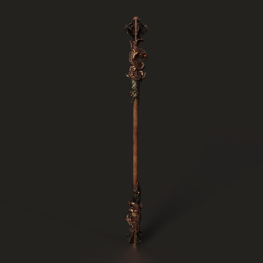 3D Combat Staff 03 V02 - TurboSquid 2431245