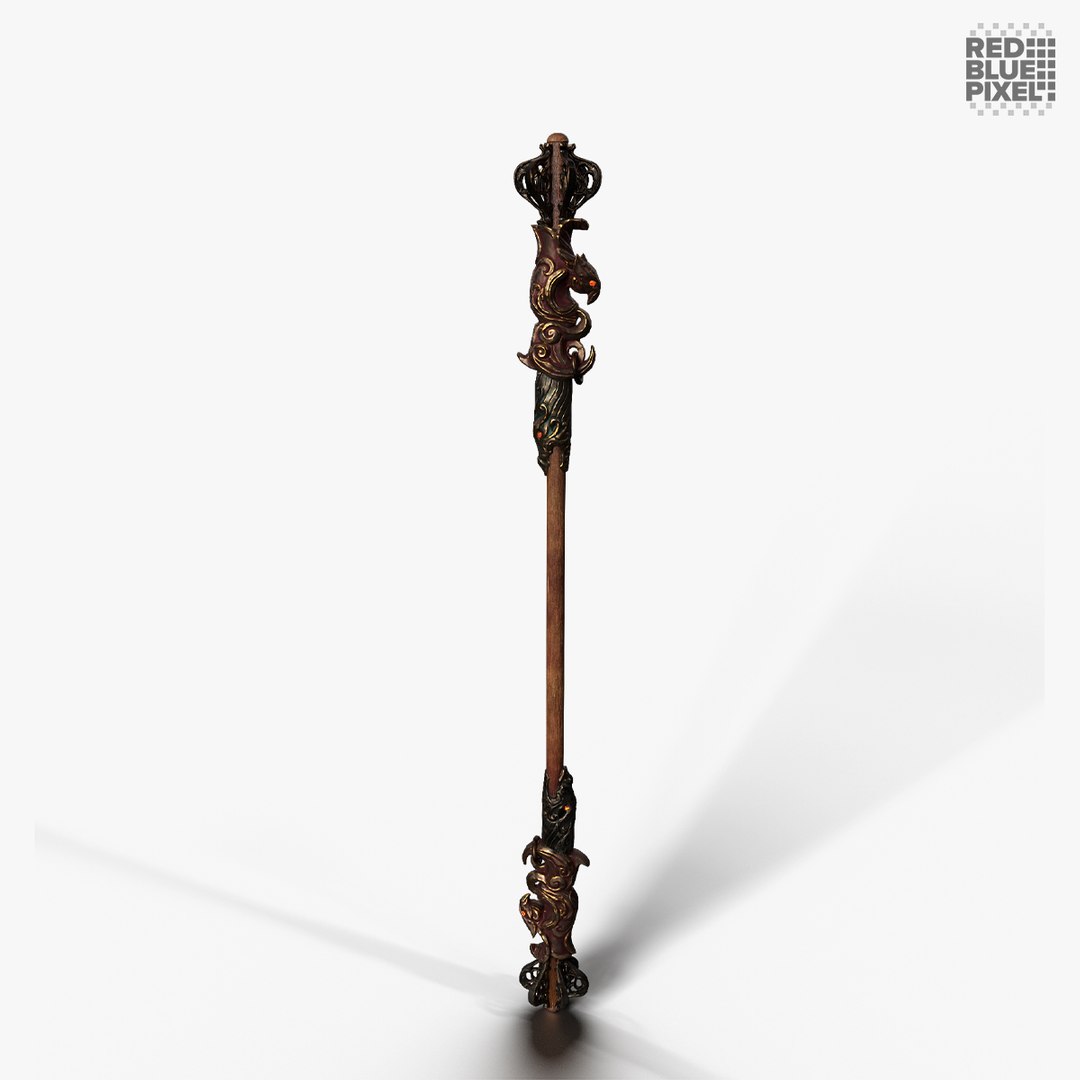 3D Combat Staff 03 V02 - TurboSquid 2431245