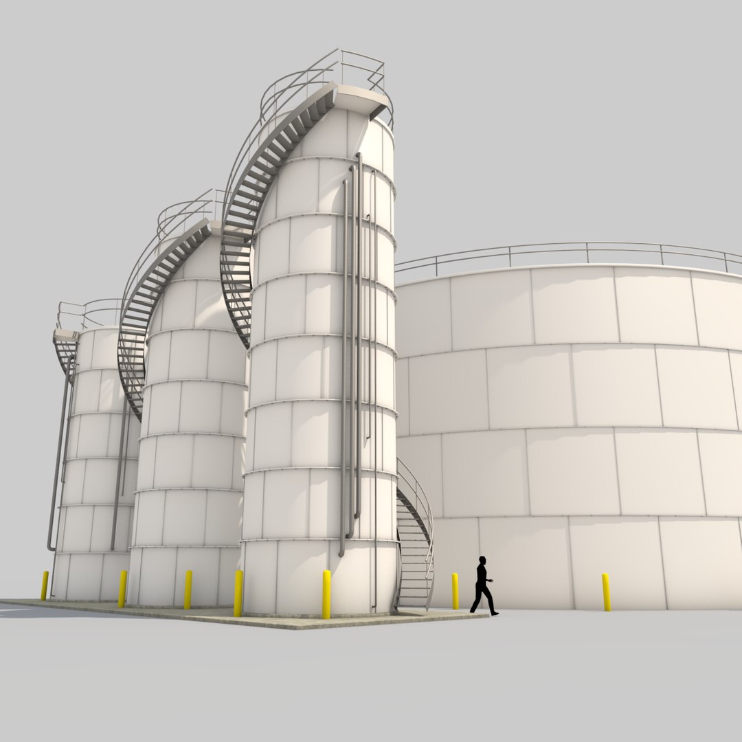3d model of silo pack