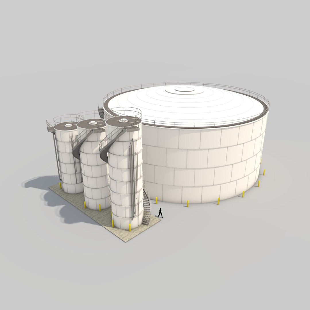 3d Model Of Silo Pack
