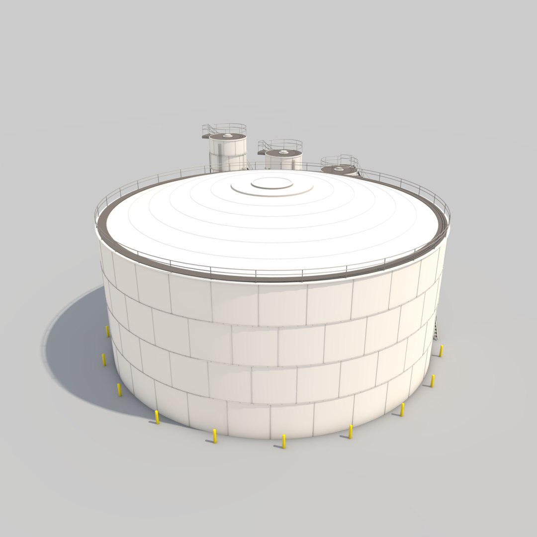 3d model of silo pack